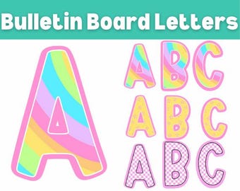 Printable Bulletin Board Letters A-Z, Numbers, and Boarder Halloween ...