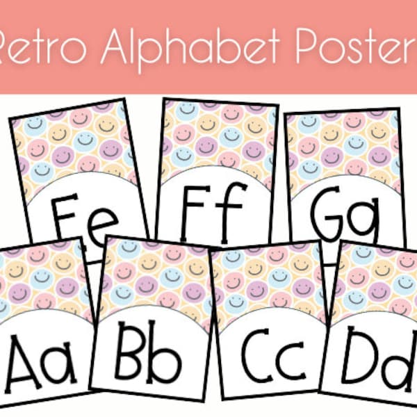 Retro Alphabet - Etsy