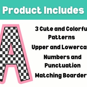 Printable Bulletin Board Letters A-Z and Numbers Classroom Decor - Etsy