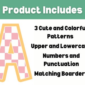 Printable Bulletin Letters and Boarder Cute Classroom Decor - Etsy