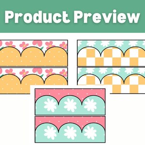 Printable Bulletin Letters and Boarder Cute Classroom Decor - Etsy