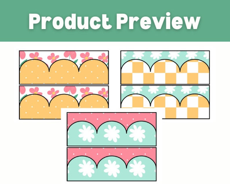 Printable Bulletin Letters and Boarder Cute Classroom Decor - Etsy