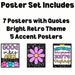 Retro Vibes Classroom Motivational Posters Printable Classroom Decor ...