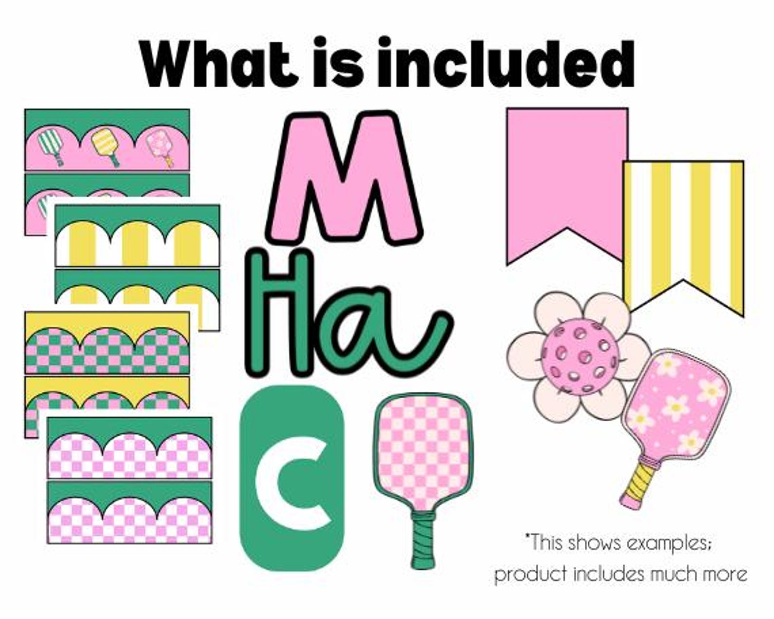 Pickleball Bulletin Board Kit Students and Staff Appreciation - Etsy