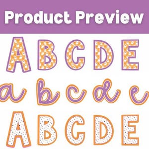 Halloween Printable Bulletin Board Letters A-Z, Numbers, Boarder ...