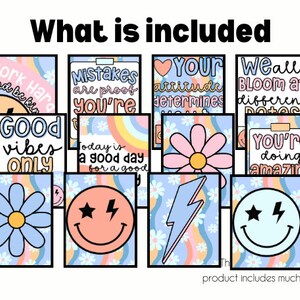 Retro Vibes Classroom Motivational Posters Printable Classroom Decor - Etsy