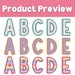 Bulletin Board Letters Printable Classroom Decor - Etsy