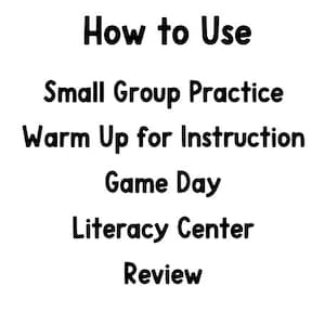 Winter Phonics Game NO PREP Reading Game UFLI Aligned Lessons 35-41 - Etsy