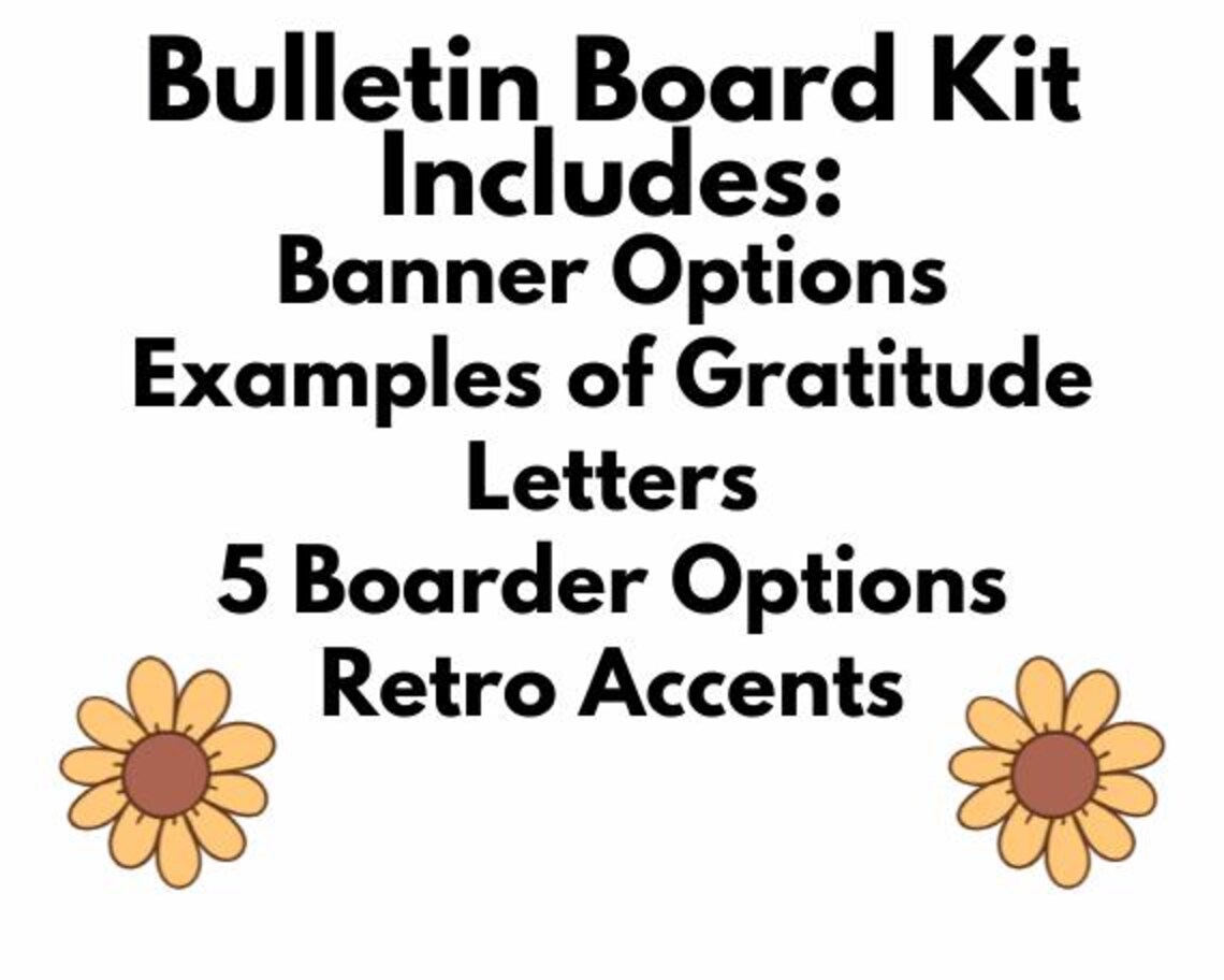 Thanksgiving Gratitude Bulletin Board Kit Classroom Decor - Etsy