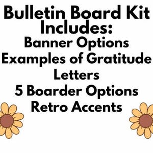 Thanksgiving Gratitude Bulletin Board Kit Classroom Decor - Etsy