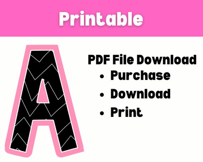Printable Bulletin Board Letters A-Z, Numbers, and Boarder Classroom ...