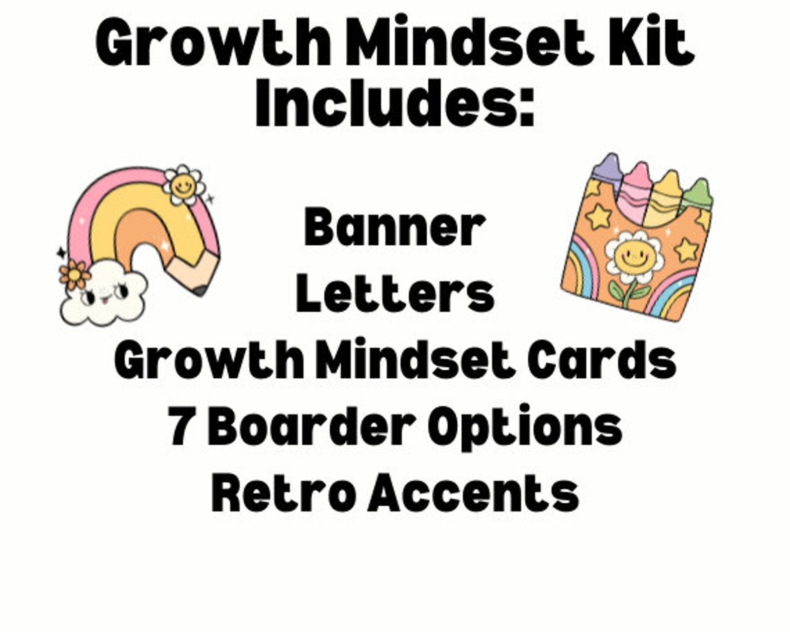 Growth Mindset Bulletin Board Kit Printable - Etsy