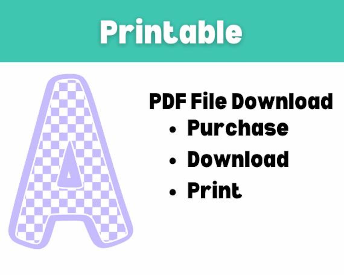 Printable Bulletin Board Letters A-Z, Numbers and Boarder - Etsy