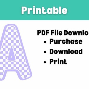 Printable Bulletin Board Letters A-Z, Numbers and Boarder - Etsy