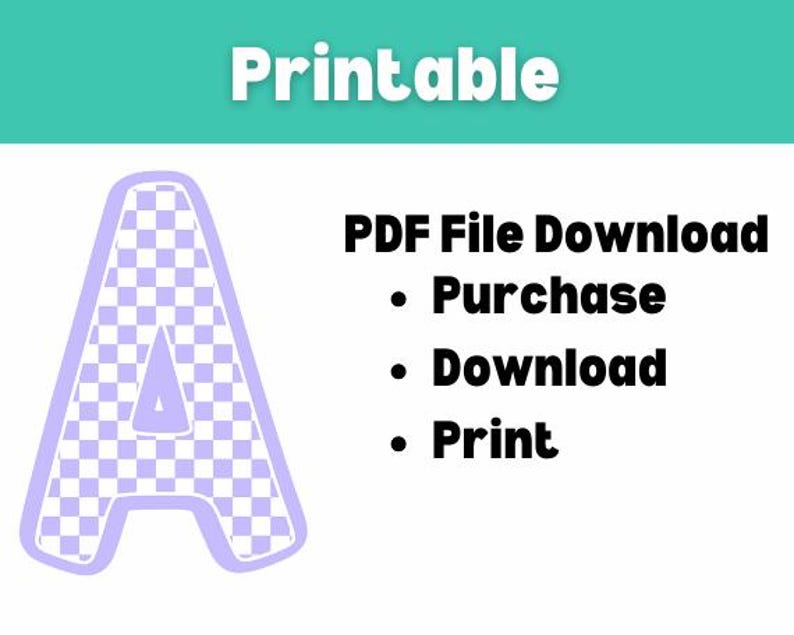 Printable Bulletin Board Letters A-Z, Numbers and Boarder - Etsy