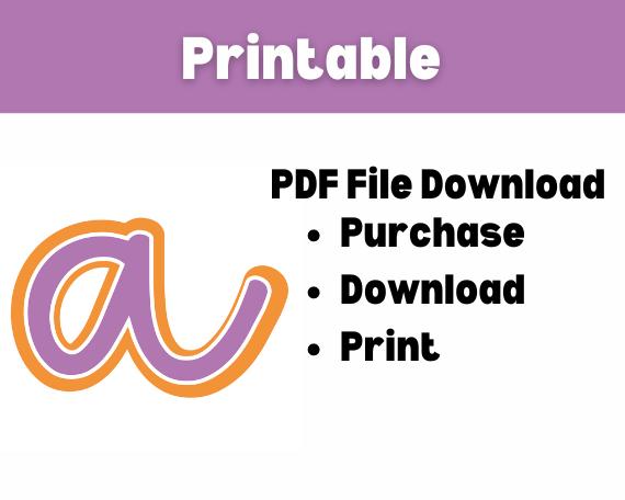 Halloween Printable Bulletin Board Letters A-Z, Numbers, Boarder ...