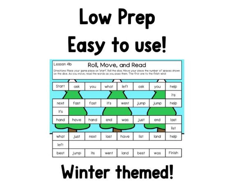 Winter Phonics Game NO PREP Reading Game UFLI Aligned Lessons 35-41 - Etsy