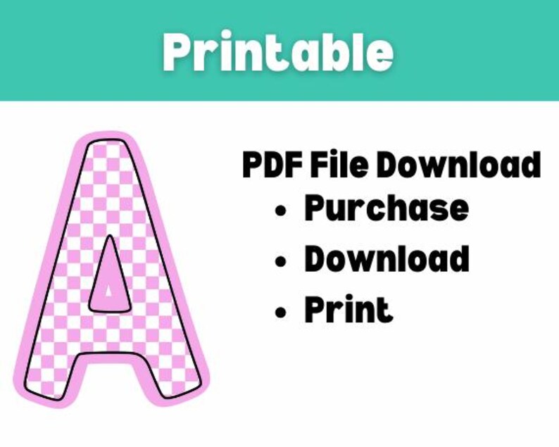 Printable Bulletin Board Letters A-Z, Numbers, and Boarder Classroom ...