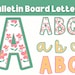 Printable Floral Bulletin Board Letters: Classroom Decor - Etsy