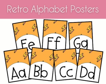 Cursive Alphabet Posters for the Classroom, Elementary School Alphabet ...