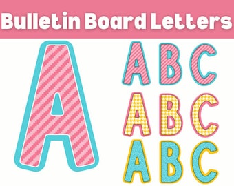 Bulletin Board Border and Letters Combo Set, Printable Spring Decor for ...
