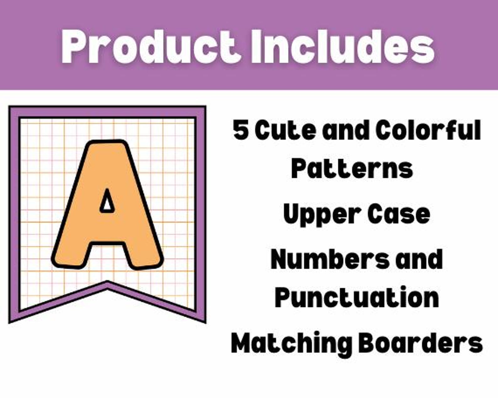 Printable Bulletin Board Letters A-Z, Numbers, and Boarder Halloween ...