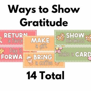 Thanksgiving Gratitude Bulletin Board Kit Classroom Decor - Etsy