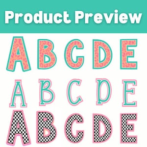 Printable Bulletin Board Letters A-Z and Numbers Classroom Decor - Etsy