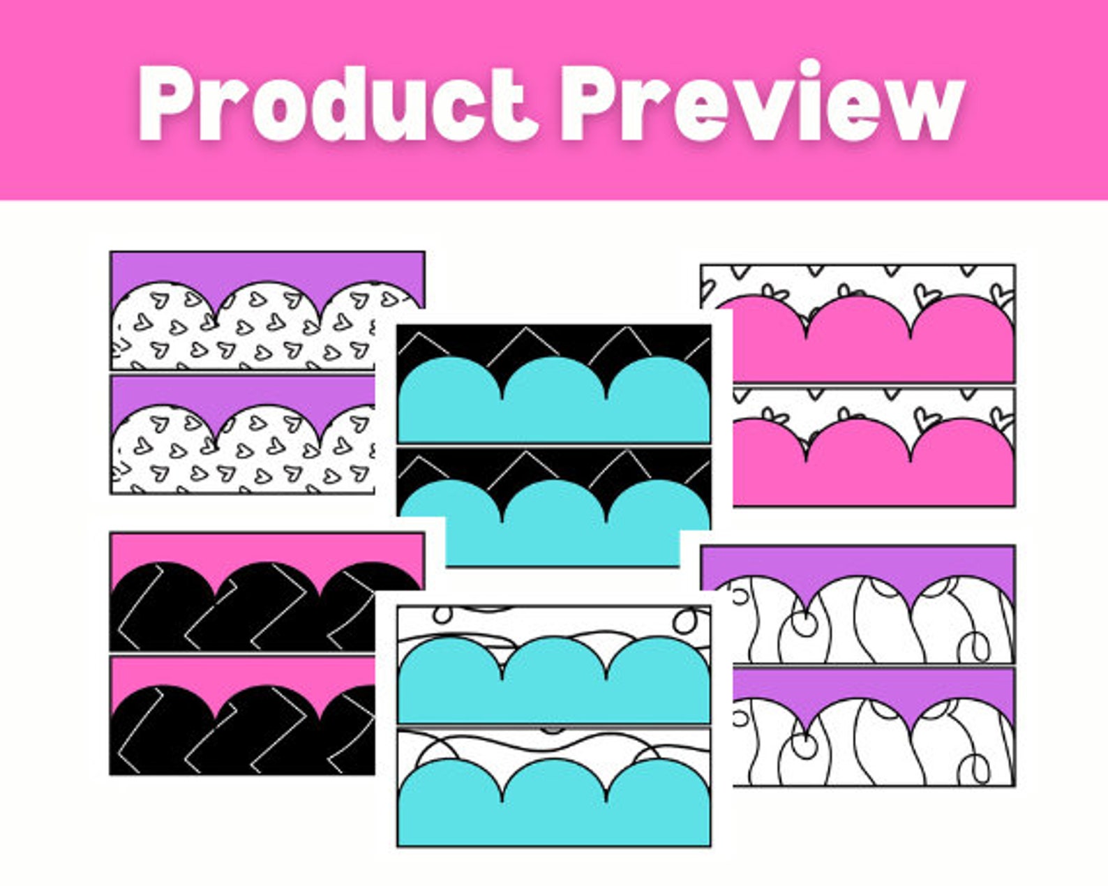 Printable Bulletin Board Letters A-Z, Numbers, and Boarder Classroom ...
