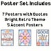 Retro Vibes Classroom Motivational Posters Printable Classroom Decor - Etsy