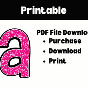 Printable Bulletin Board Letters and Numbers - Etsy