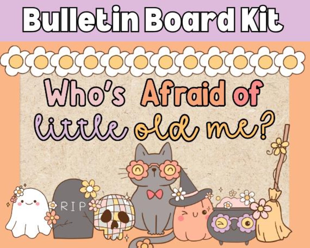 Halloween Bulletin Board Kit Retro Classroom Decor Taylor Swift Decor ...