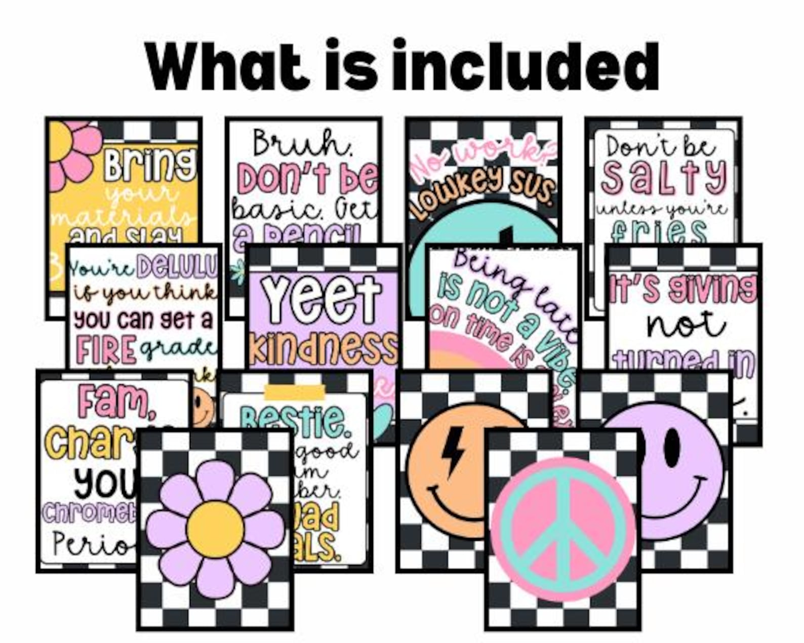 Printable Classroom Posters Middle School High School - Etsy