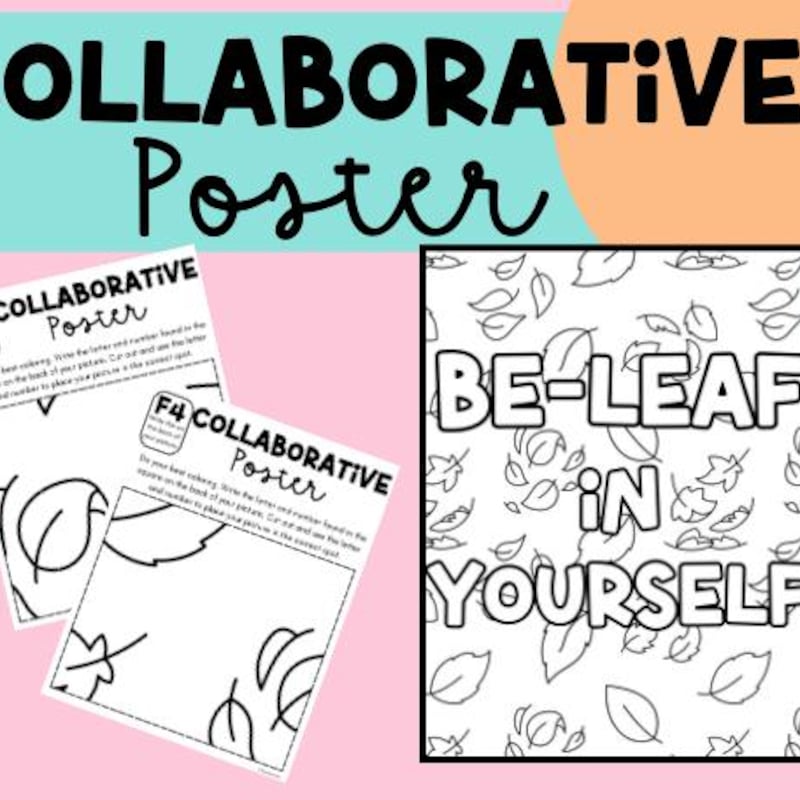 Collaborative Coloring Mural - Etsy