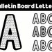Bulletin Board Letters Printable Black and White - Etsy