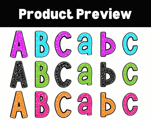 Printable Bulletin Board Letters and Numbers - Etsy