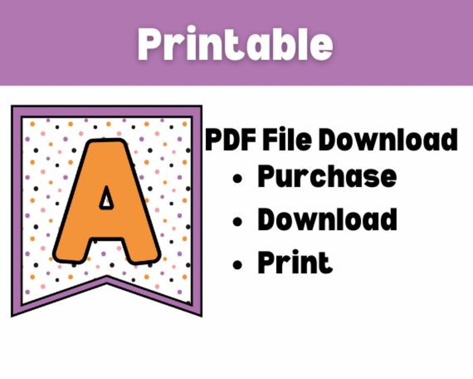 Printable Bulletin Board Letters A-Z, Numbers, and Boarder Halloween ...
