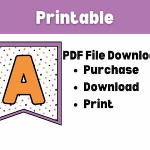 Printable Bulletin Board Letters A-Z, Numbers, and Boarder Halloween ...