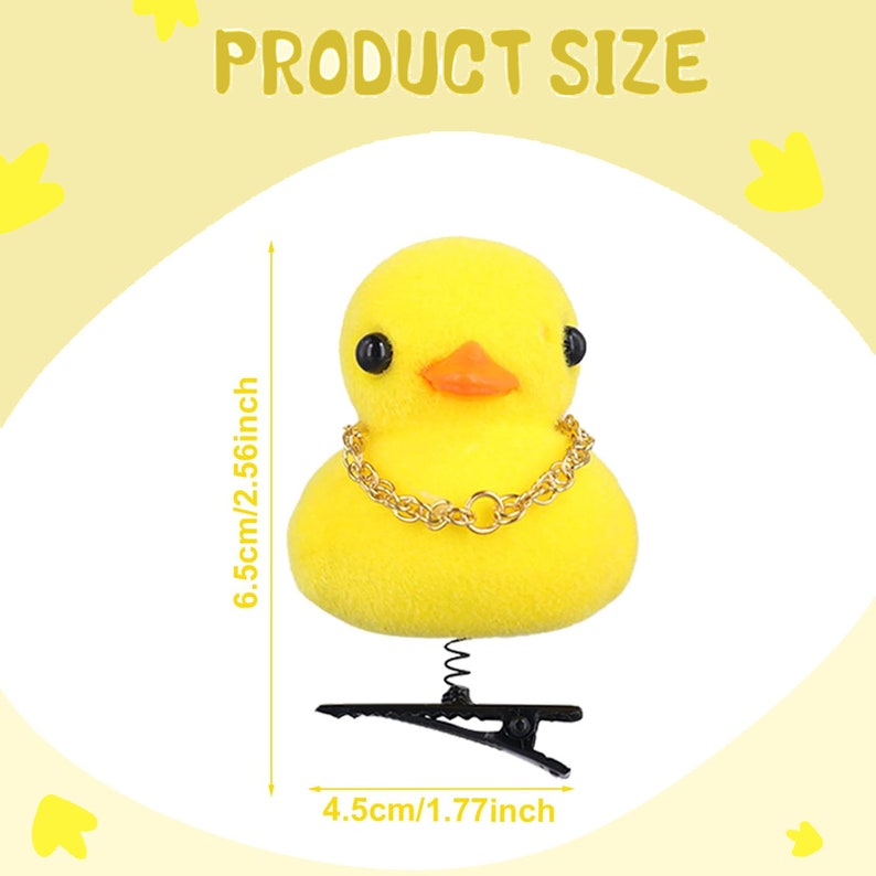 Duck Clips 9 Different Units Cute Duck Hairpins Yellow Duck Hair Clips ...