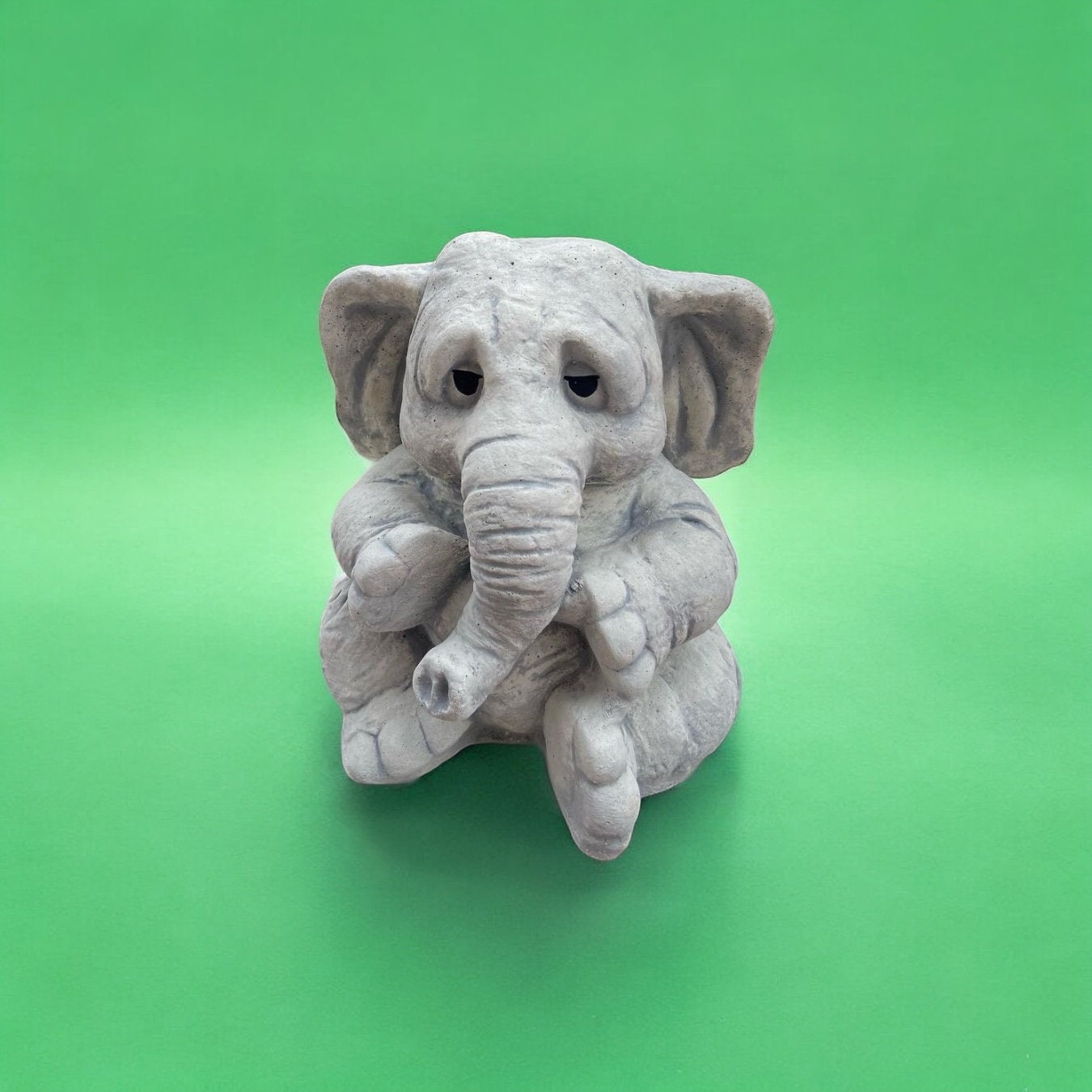 Concrete Elephant Statue Elephant Garden Statue Elephant Decor Elephant ...