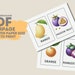 Watercolor Fruit Flashcards Printable Educational Cards for Kids ...