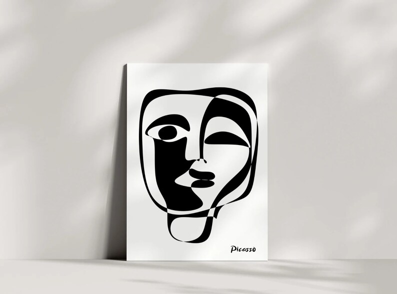 Picasso Art Print, Picasso Poster, Home Decor, Wall Ornament, Minimal ...