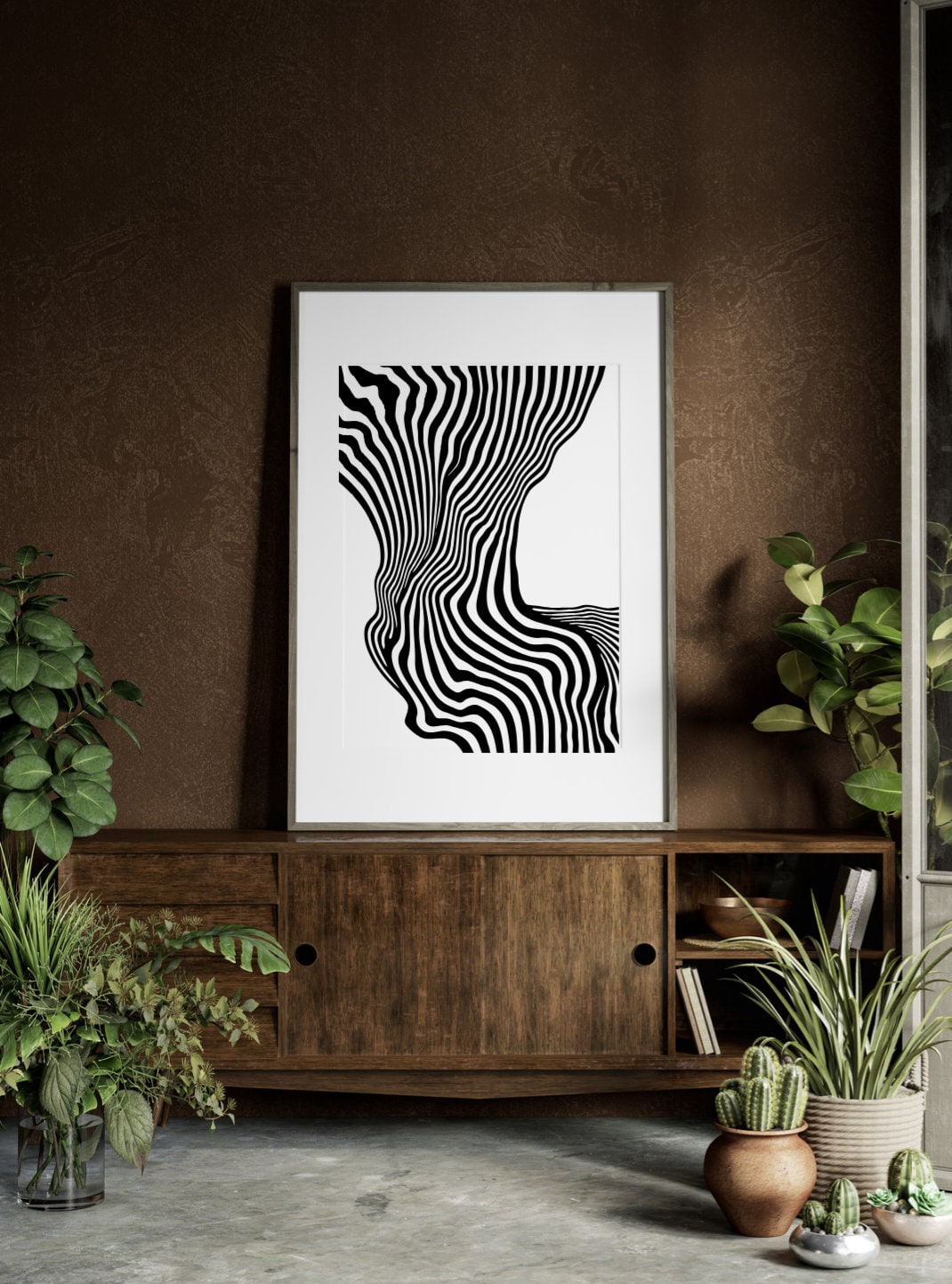 Line Art Print, Abstract Poster, Bedroom Decor, Wall Art Print, Minimal ...