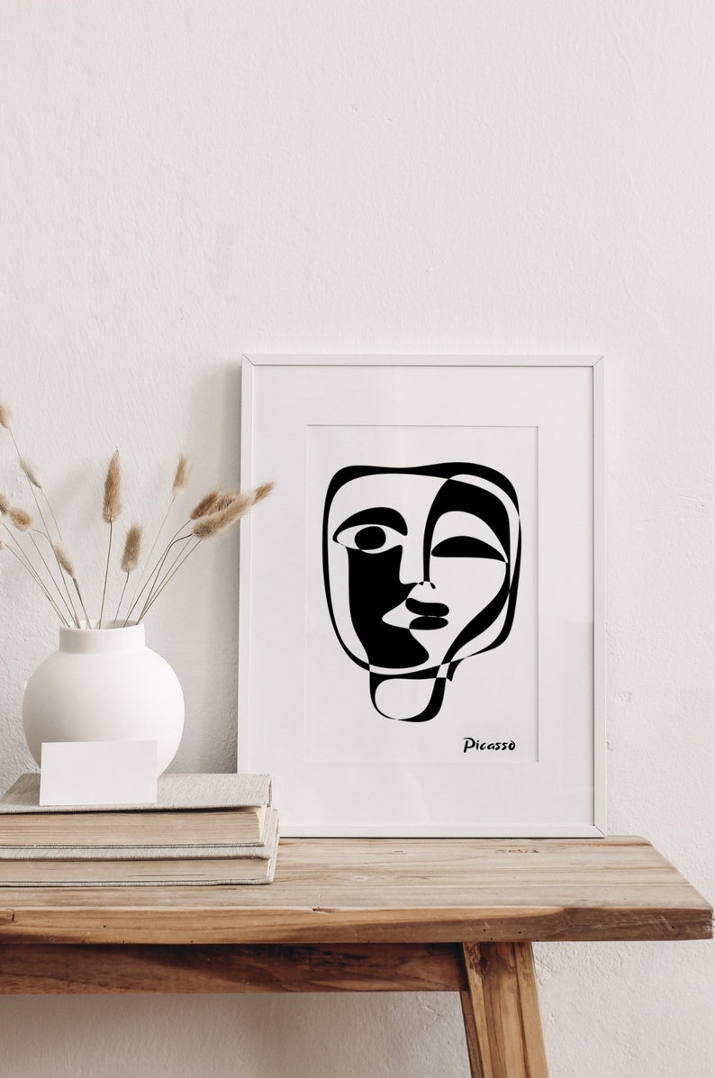 Picasso Art Print, Picasso Poster, Home Decor, Wall Ornament, Minimal ...
