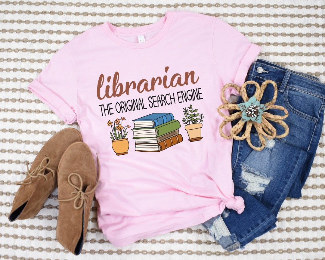 Librarian - the Original Search Engine - Women's Jersey Short Sleeve Tee - Etsy