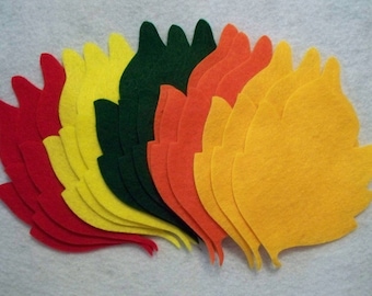 Felt Leaves - Etsy