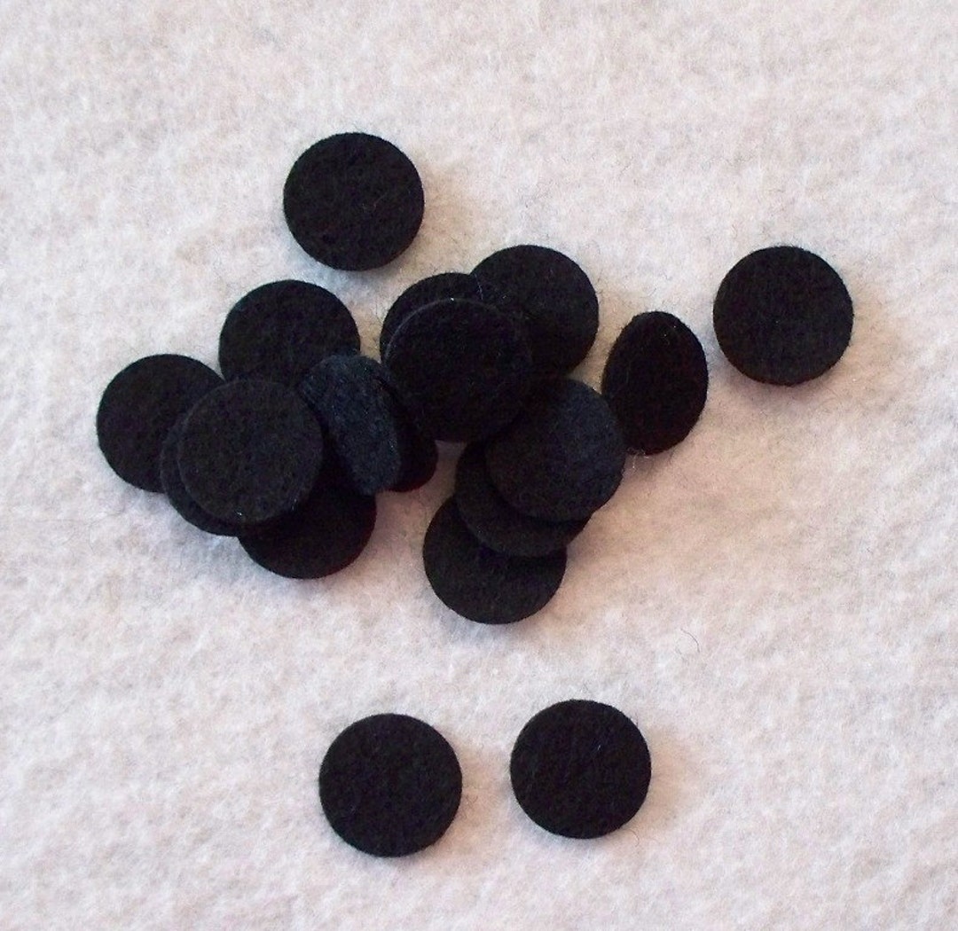 100 Pcs .25 Inch Craft Felt Circles Spots Dots for Eyes and More, Your ...