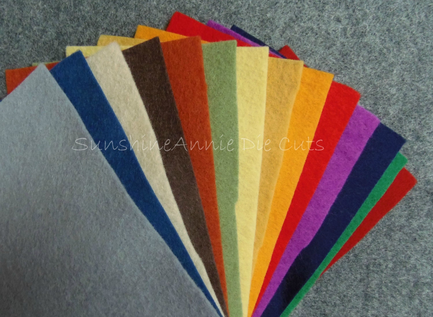 100% Wool Felt NEW 6 Pc Assortment 4"x 6" - National Non Woven Quality ...