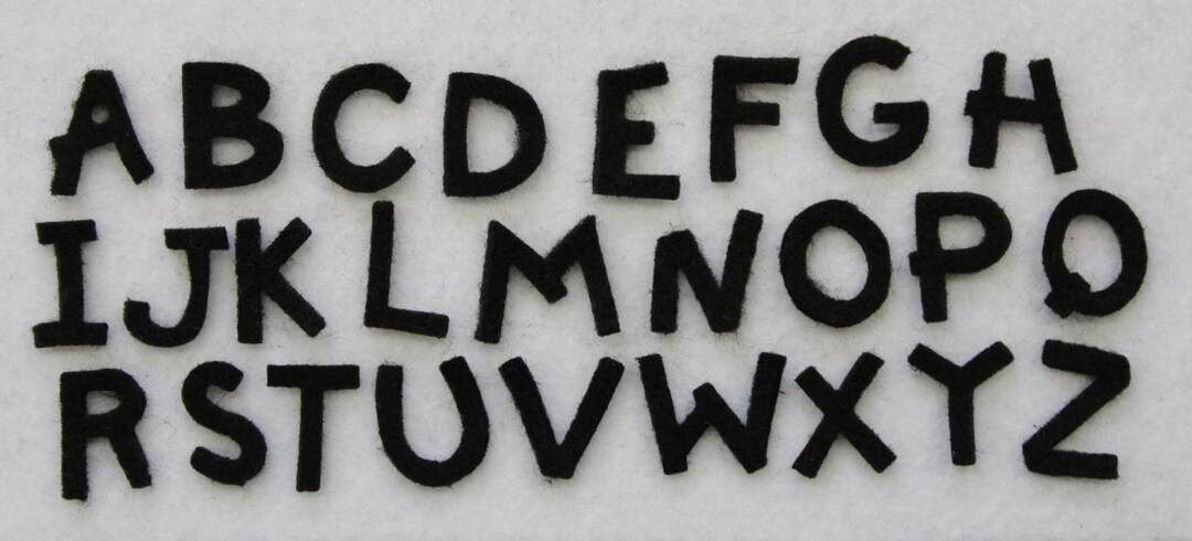 Recess Font .75" Alphabet Letters UPPER Case Craft Felt- Your Choice of ...