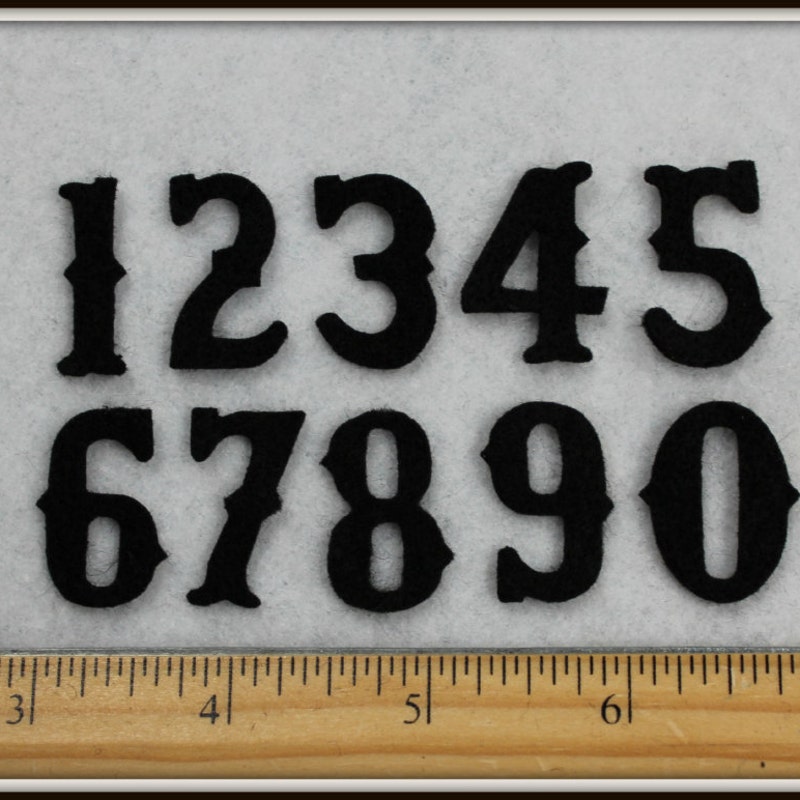 Felt Numbers - Etsy